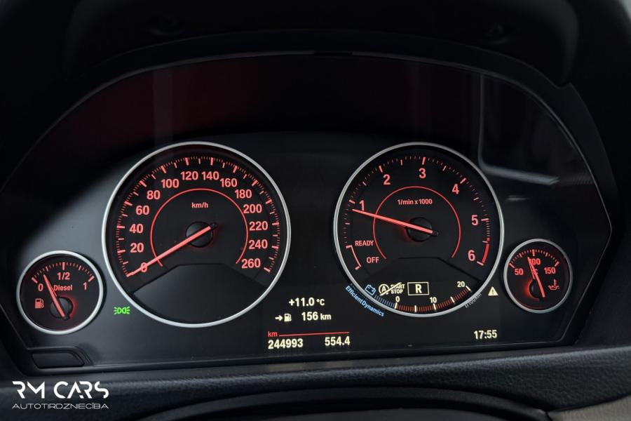 Grey BMW 320 2016 in Jelgava, with an engine capacity of 2.00 L and mileage of 245 thousand km for 12950 €, photo 24 on AUTOMOTO.COM.LV