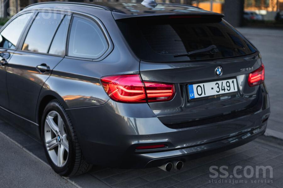 Grey BMW 320 2017 in Riga, with an engine capacity of 2.00 L and mileage of 270 thousand km for 12350 €, photo 9 on AUTOMOTO.COM.LV