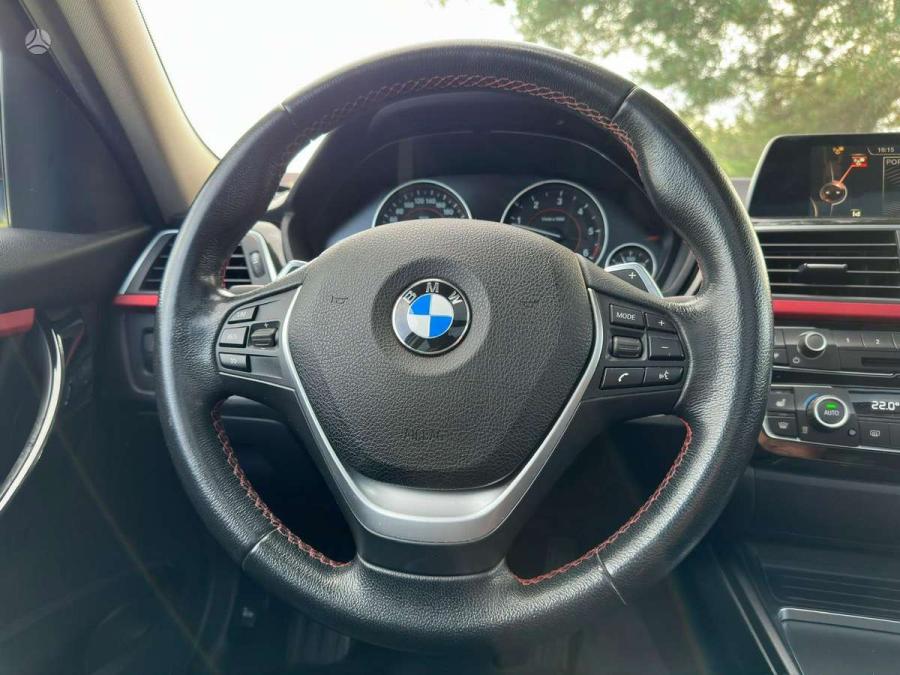 Grey BMW 320 2017 in Vilnius, with an engine capacity of 2.00 L and mileage of 274 thousand km for 11350 €, photo 19 on AUTOMOTO.COM.LV
