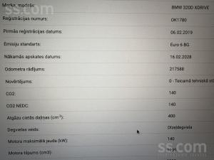 Серый БМВ 320 2019 в Лимбажи, объемом двигателя 2.00 л и пробегом 222 тыс. км за 16500 €, фото 36 на AUTOMOTO.COM.LV