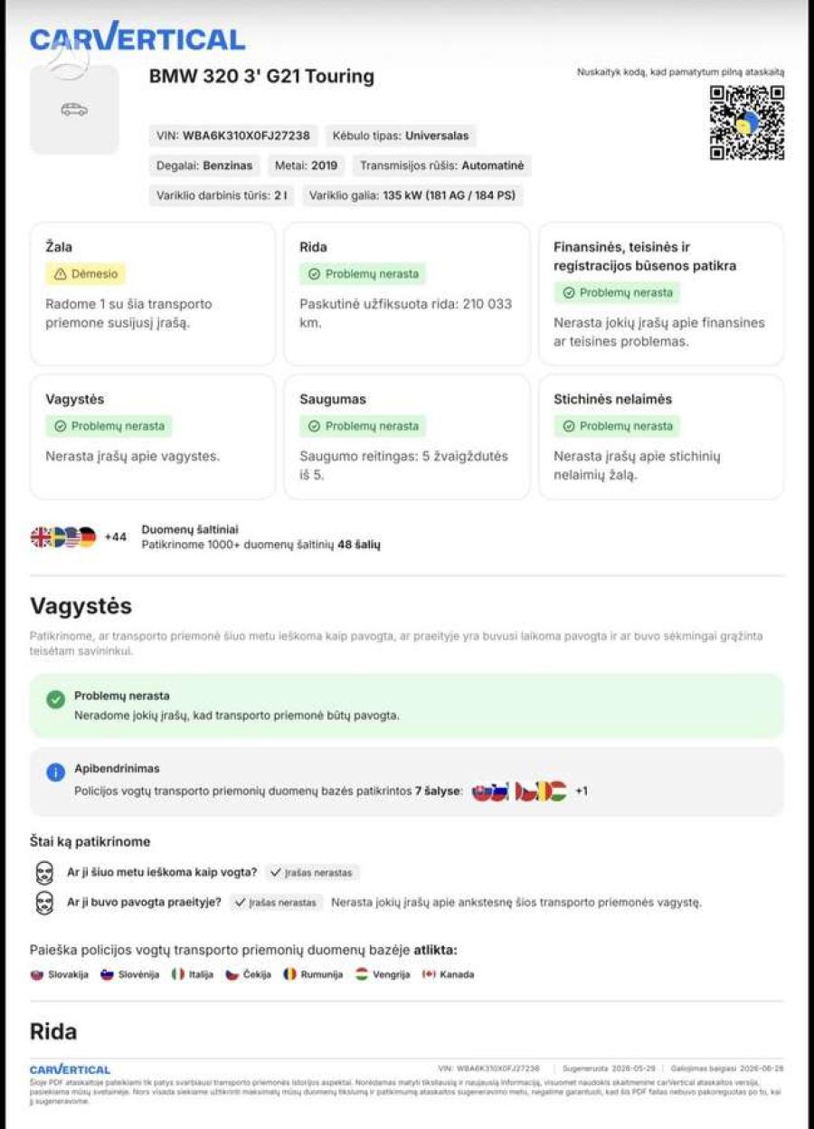 Серый БМВ 320 2020 в Клайпеда, объемом двигателя 2.00 л и пробегом 220 тыс. км за 16900 €, фото 30 на AUTOMOTO.COM.LV