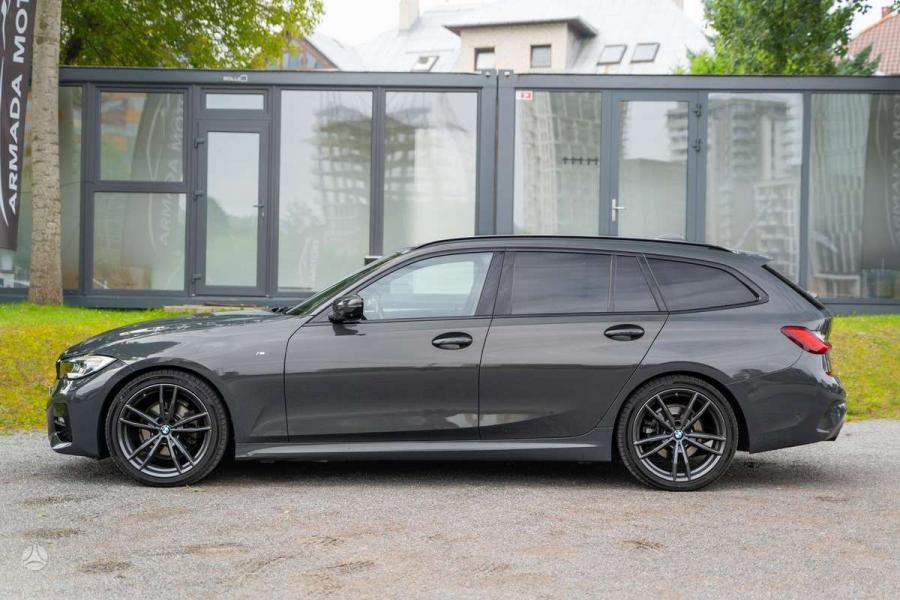 Grey BMW 320 2020 in Vilnius, with an engine capacity of 2.00 L and mileage of 129 thousand km for 23900 €, photo 9 on AUTOMOTO.COM.LV