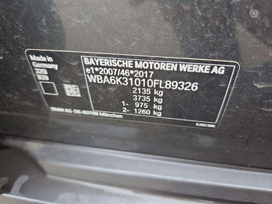 Pelēks BMW 320 2021 Viļņa, ar dzinēja tilpumu 2.00 L un nobraukumu 225 tūkst. km par 17500 €, foto 19 vietnē AUTOMOTO.COM.LV