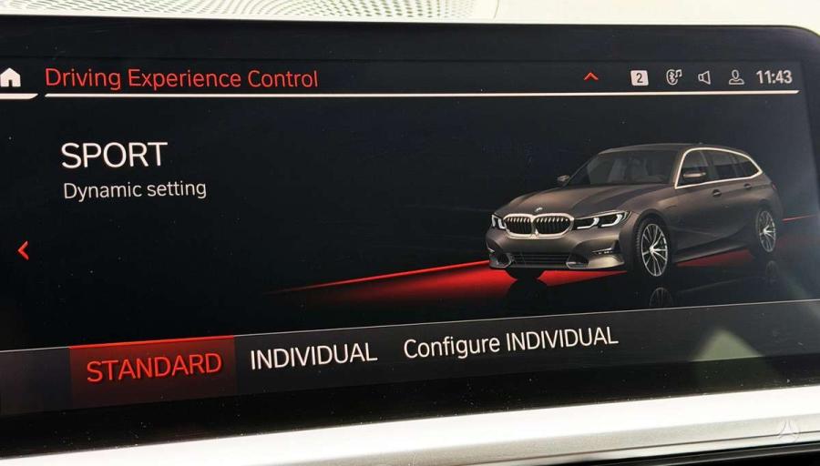Pelēks BMW 320 2021 Kauņa, ar dzinēja tilpumu 2.00 L un nobraukumu 240 tūkst. km par 18500 €, foto 13 vietnē AUTOMOTO.COM.LV