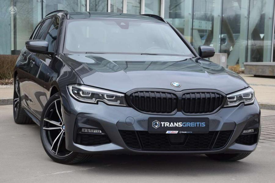 Grey BMW 320 2021 in Vilnius, with an engine capacity of 2.00 L and mileage of 306 thousand km for 17499 €, photo 5 on AUTOMOTO.COM.LV