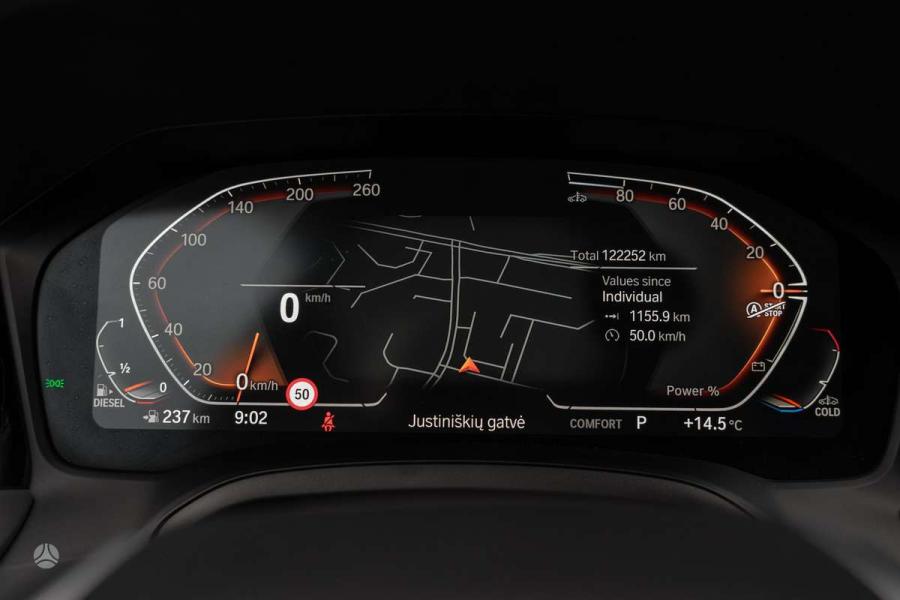 Grey BMW 320 2022 in Vilnius, with an engine capacity of 2.00 L and mileage of 122 thousand km for 23000 €, photo 16 on AUTOMOTO.COM.LV