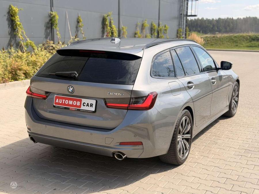 Grey BMW 320 2022 in Vilnius, with an engine capacity of 2.00 L and mileage of 57 thousand km for 26500 €, photo 8 on AUTOMOTO.COM.LV
