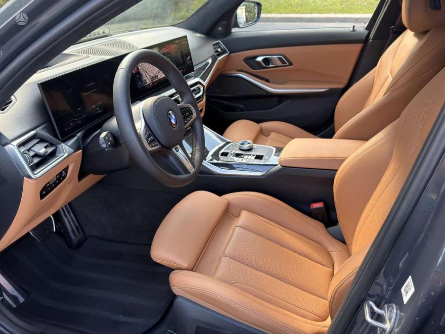 Grey BMW 320 2023 in Vilnius, with an engine capacity of 2.00 L and mileage of 112 thousand km for 29999 €, photo 21 on AUTOMOTO.COM.LV