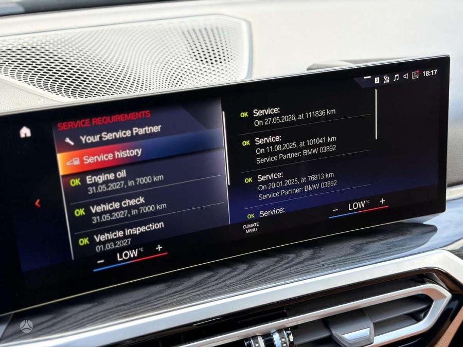 Grey BMW 320 2023 in Vilnius, with an engine capacity of 2.00 L and mileage of 112 thousand km for 29999 €, photo 60 on AUTOMOTO.COM.LV