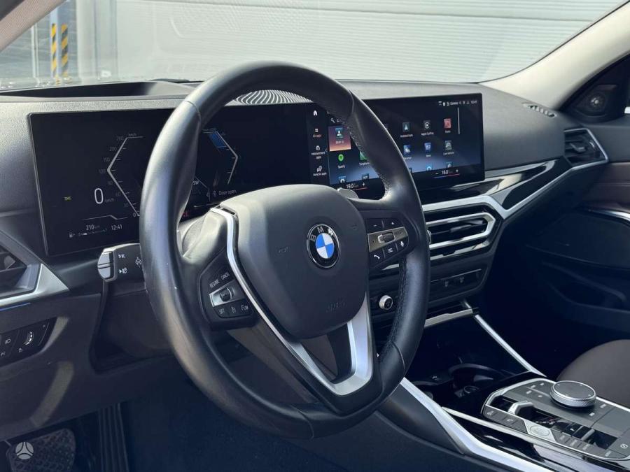 Grey BMW 320 2023 in Vilnius, with an engine capacity of 2.00 L and mileage of 200 thousand km for 21300 €, photo 12 on AUTOMOTO.COM.LV
