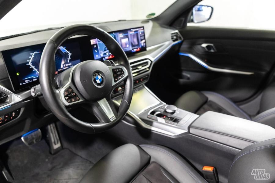 Grey BMW 320 2024 in Vilnius, with an engine capacity of 2.00 L and mileage of 90 thousand km for 38922 €, photo 13 on AUTOMOTO.COM.LV