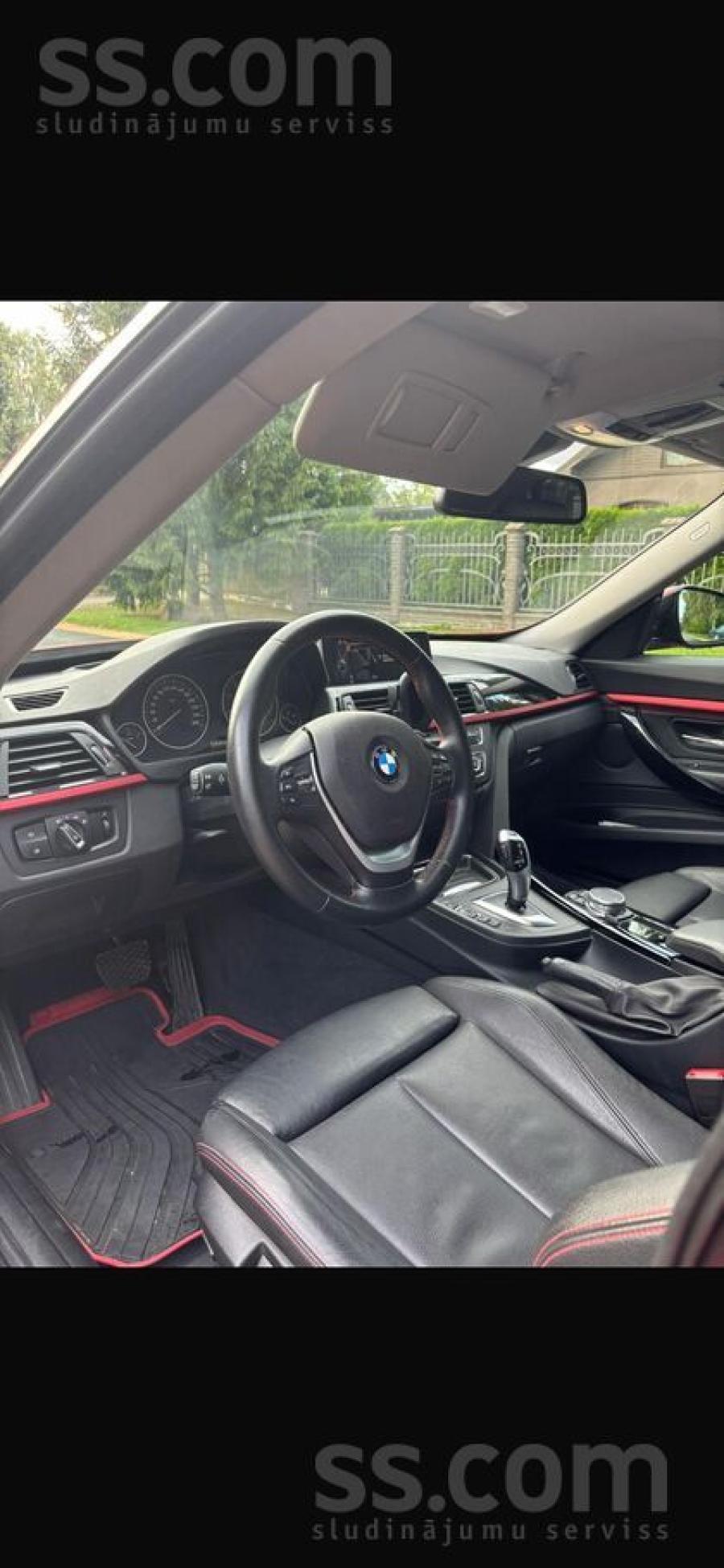 Red BMW 320 2015 in Riga, with an engine capacity of 2.00 L and mileage of 262 thousand km for 14200 €, photo 5 on AUTOMOTO.COM.LV