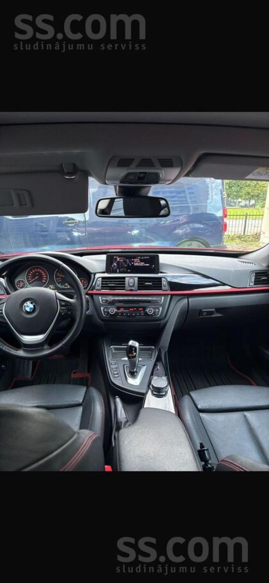 Red BMW 320 2015 in Riga, with an engine capacity of 2.00 L and mileage of 262 thousand km for 14200 €, photo 6 on AUTOMOTO.COM.LV