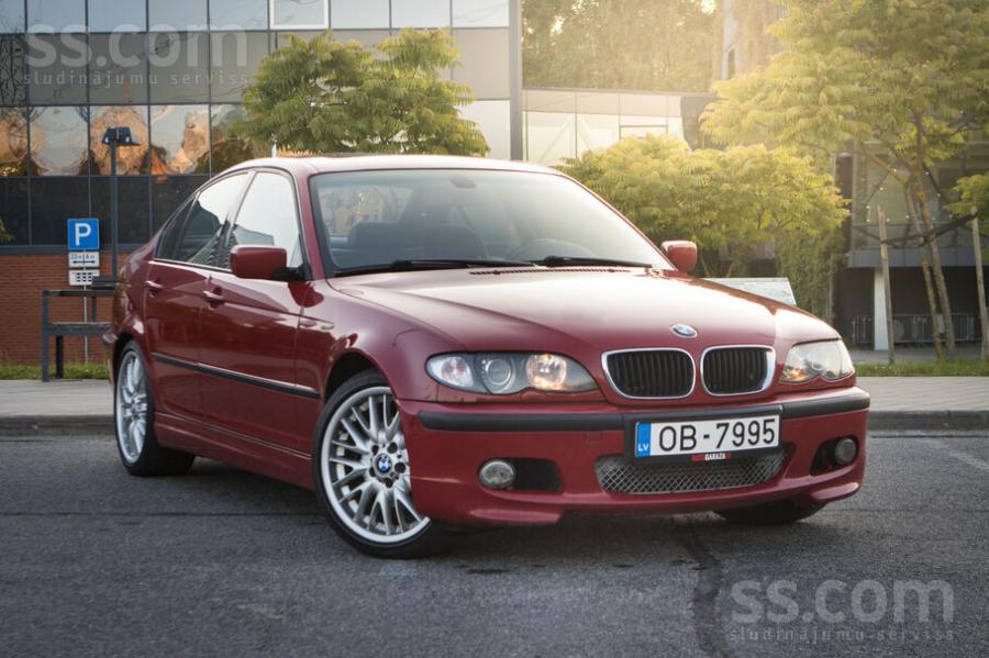 Red BMW 320 2002 in Riga, with an engine capacity of 2.00 L and mileage of 344 thousand km for 3950 €, photo 7 on AUTOMOTO.COM.LV
