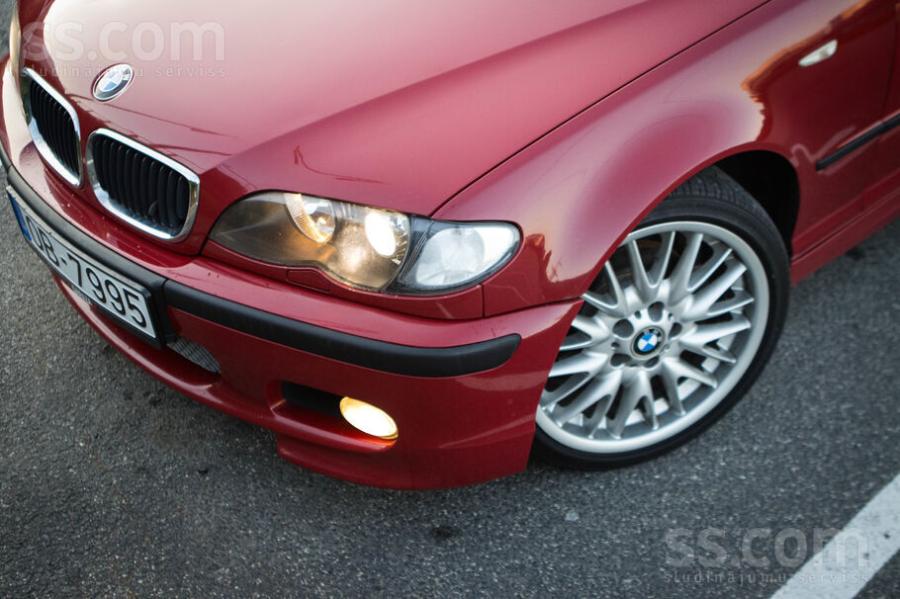 Red BMW 320 2002 in Riga, with an engine capacity of 2.00 L and mileage of 344 thousand km for 3950 €, photo 10 on AUTOMOTO.COM.LV