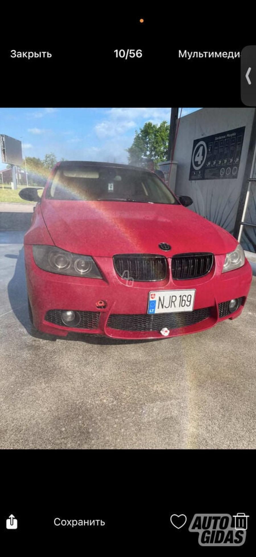 Red BMW 320 2005 in Alytus, with an engine capacity of 2.00 L and mileage of 490 thousand km for 2600 €, photo 4 on AUTOMOTO.COM.LV