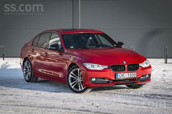 Red BMW 320 2012 in Riga, with an engine capacity of 2.00 L and mileage of 367 thousand km for 10750 €, photo 1 on AUTOMOTO.COM.LV