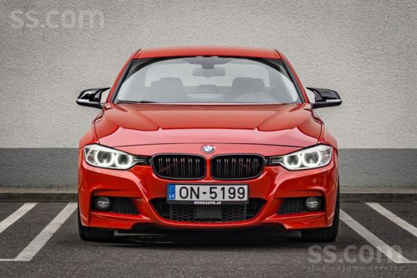 Red BMW 320 2012 in Riga, with an engine capacity of 2.00 L and mileage of 283 thousand km for 12950 €, photo 2 on AUTOMOTO.COM.LV