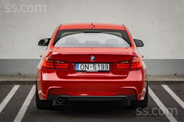 Red BMW 320 2012 in Riga, with an engine capacity of 2.00 L and mileage of 283 thousand km for 12950 €, photo 5 on AUTOMOTO.COM.LV