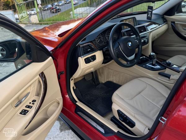 Red BMW 320 2014 in Vilnius, with an engine capacity of 2.00 L and mileage of 131 thousand km for 10900 €, photo 6 on AUTOMOTO.COM.LV