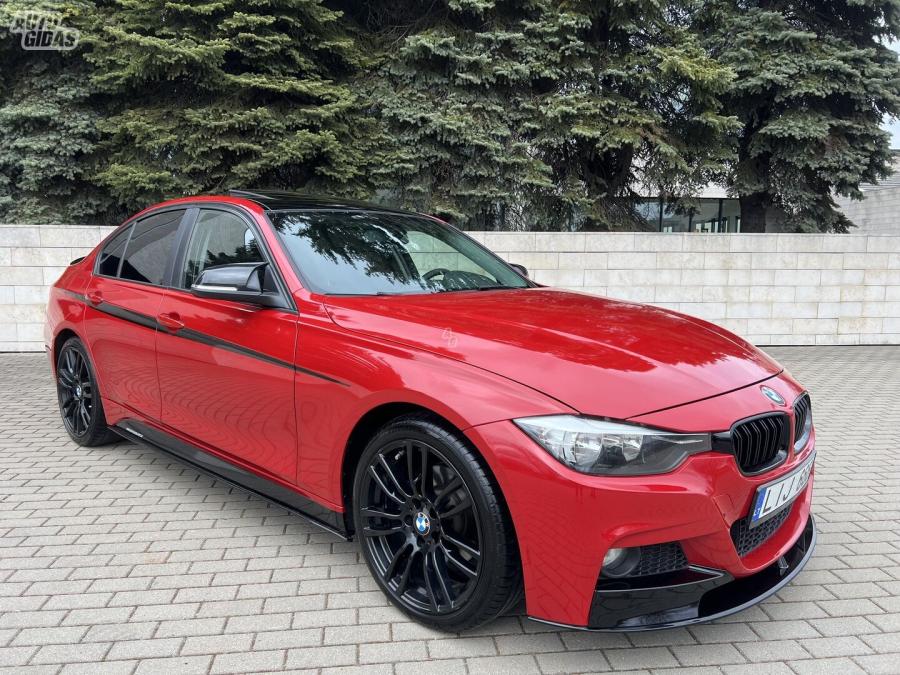 Red BMW 320 2016 in Vilnius, with an engine capacity of 2.00 L and mileage of 119 thousand km for 12300 €, photo 5 on AUTOMOTO.COM.LV