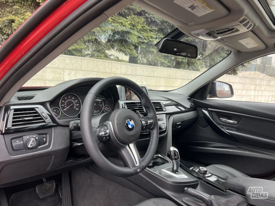 Red BMW 320 2016 in Vilnius, with an engine capacity of 2.00 L and mileage of 119 thousand km for 12300 €, photo 15 on AUTOMOTO.COM.LV
