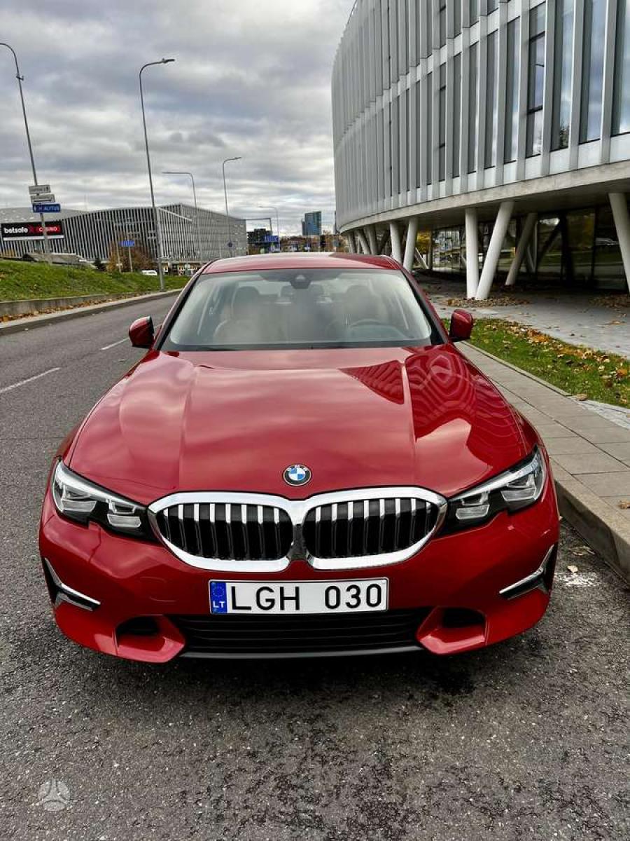 Sarkans BMW 320 2019 Viļņa, ar dzinēja tilpumu 2.00 L un nobraukumu 85 tūkst. km par 26500 €, foto 1 vietnē AUTOMOTO.COM.LV