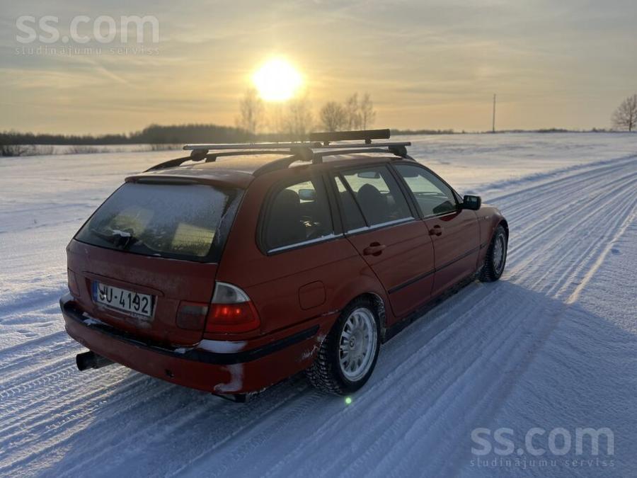 Red BMW 320 2002 in Riga, with an engine capacity of 2.00 L and mileage of 386 thousand km for 2400 €, photo 3 on AUTOMOTO.COM.LV