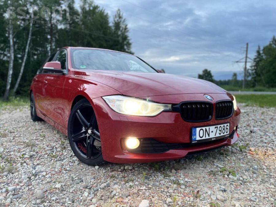 Red BMW 320 2012 in Cesis, with an engine capacity of 2.00 L and mileage of 0 thousand km for 7770 €, photo 1 on AUTOMOTO.COM.LV