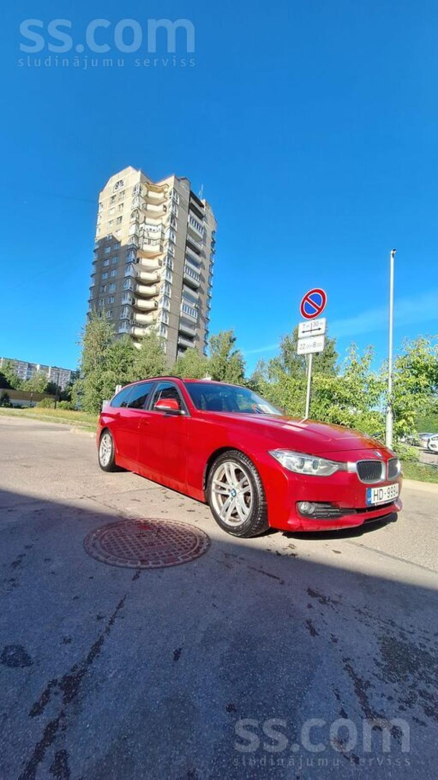 Red BMW 320 2013 in Riga, with an engine capacity of 2.00 L and mileage of 264 thousand km for 11000 €, photo 10 on AUTOMOTO.COM.LV