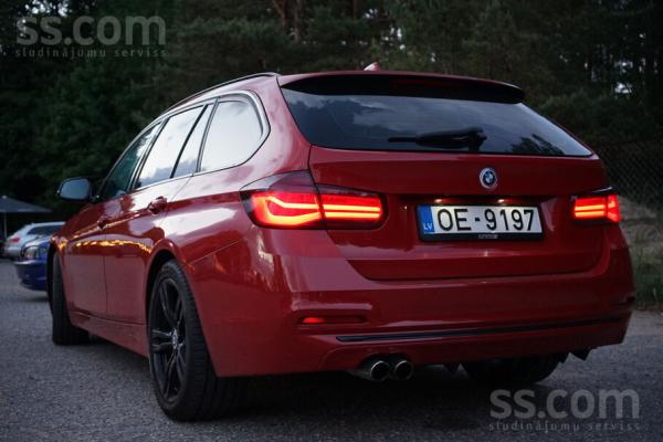 Red BMW 320 2017 in Riga, with an engine capacity of 2.00 L and mileage of 231 thousand km for 16990 €, photo 3 on AUTOMOTO.COM.LV