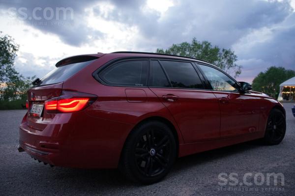 Red BMW 320 2017 in Riga, with an engine capacity of 2.00 L and mileage of 231 thousand km for 16990 €, photo 7 on AUTOMOTO.COM.LV