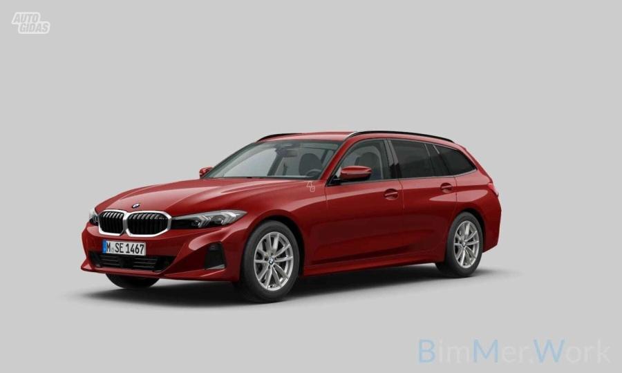 Red BMW 320 2022 in Kaunas, with an engine capacity of 2.00 L and mileage of 66 thousand km for 32699 €, photo 1 on AUTOMOTO.COM.LV