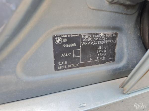 BMW 320 2006 in Vilnius, with an engine capacity of 2.00 L and mileage of 288 thousand km for 3200 €, photo 9 on AUTOMOTO.COM.LV