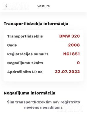 BMW 320 2008 in Riga, with an engine capacity of 2.00 L and mileage of 201 thousand km for 6400 €, photo 15 on AUTOMOTO.COM.LV
