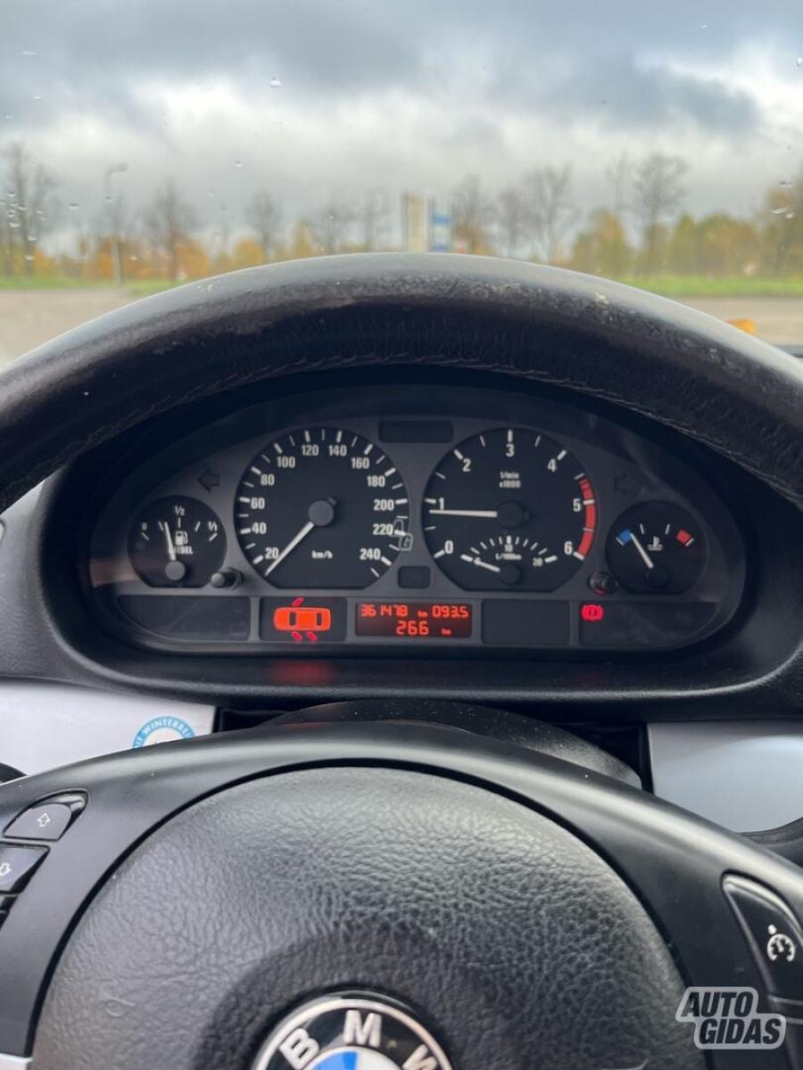 BMW 320 2001 in Panevezys, with an engine capacity of 2.00 L and mileage of 361 thousand km for 1380 €, photo 19 on AUTOMOTO.COM.LV