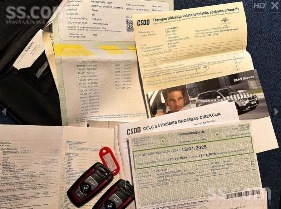 БМВ 320 2016 в Рига, объемом двигателя 2.00 л и пробегом 337 тыс. км за 9100 €, фото 13 на AUTOMOTO.COM.LV