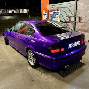 Violet BMW 320 2001 in Vilnius, with an engine capacity of 2.00 L and mileage of 346 thousand km for 1650 €, photo 2 on AUTOMOTO.COM.LV