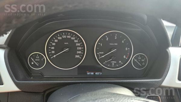 White BMW 320 2015 in Riga, with an engine capacity of 2.00 L and mileage of 181 thousand km for 11999 €, photo 8 on AUTOMOTO.COM.LV