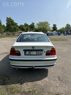 White BMW 320 2001 in Liepaja, with an engine capacity of 2.00 L and mileage of 445 thousand km for 1700 €, photo 6 on AUTOMOTO.COM.LV