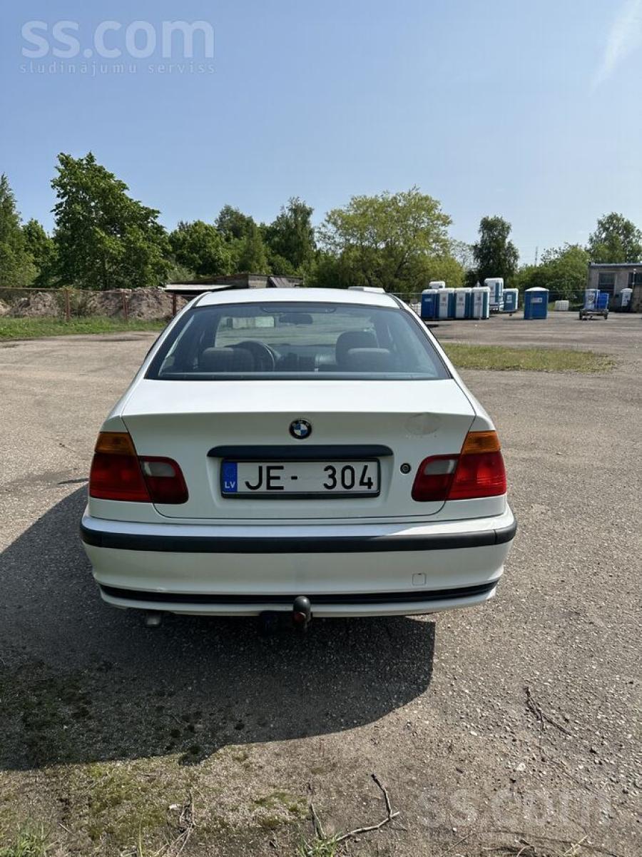 White BMW 320 2001 in Liepaja, with an engine capacity of 2.00 L and mileage of 445 thousand km for 1700 €, photo 6 on AUTOMOTO.COM.LV