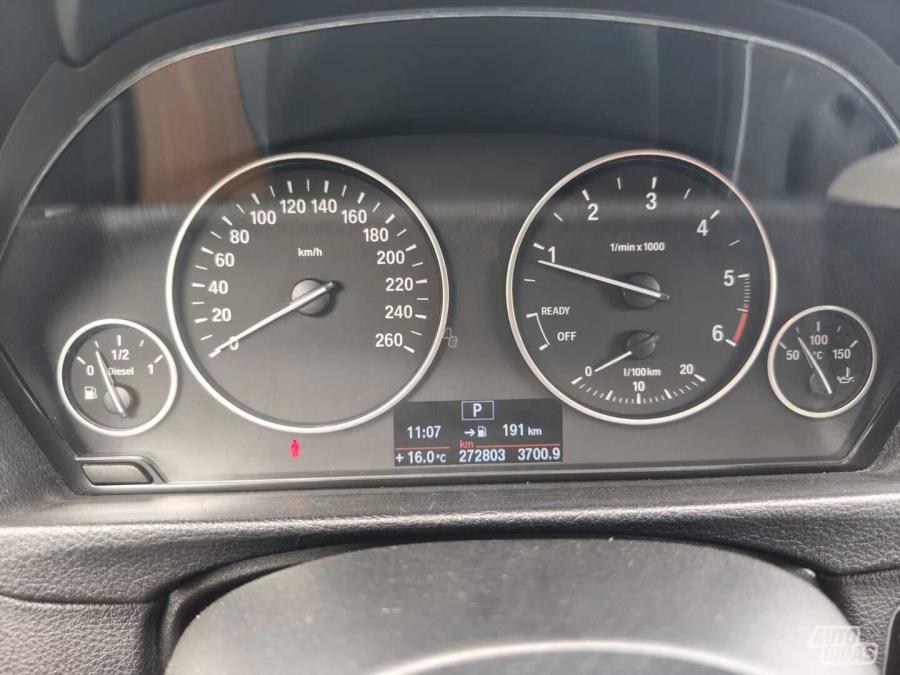 White BMW 320 2012 in Vilkaviskis, with an engine capacity of 2.00 L and mileage of 272 thousand km for 8400 €, photo 15 on AUTOMOTO.COM.LV