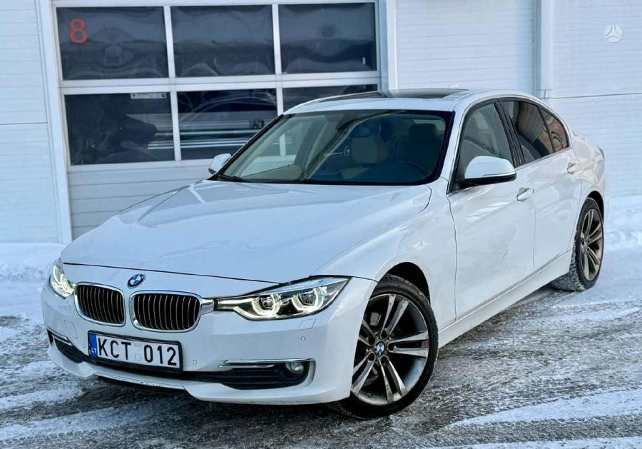 White BMW 320 2014 in Vilnius, with an engine capacity of 2.00 L and mileage of 179 thousand km for 8600 €, photo 1 on AUTOMOTO.COM.LV
