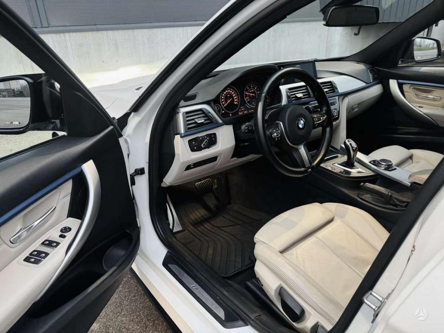 White BMW 320 2015 in Kaunas, with an engine capacity of 2.00 L and mileage of 268 thousand km for 14800 €, photo 12 on AUTOMOTO.COM.LV