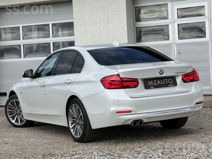 White BMW 320 2017 in Tukums, with an engine capacity of 2.00 L and mileage of 219 thousand km for 10999 €, photo 4 on AUTOMOTO.COM.LV