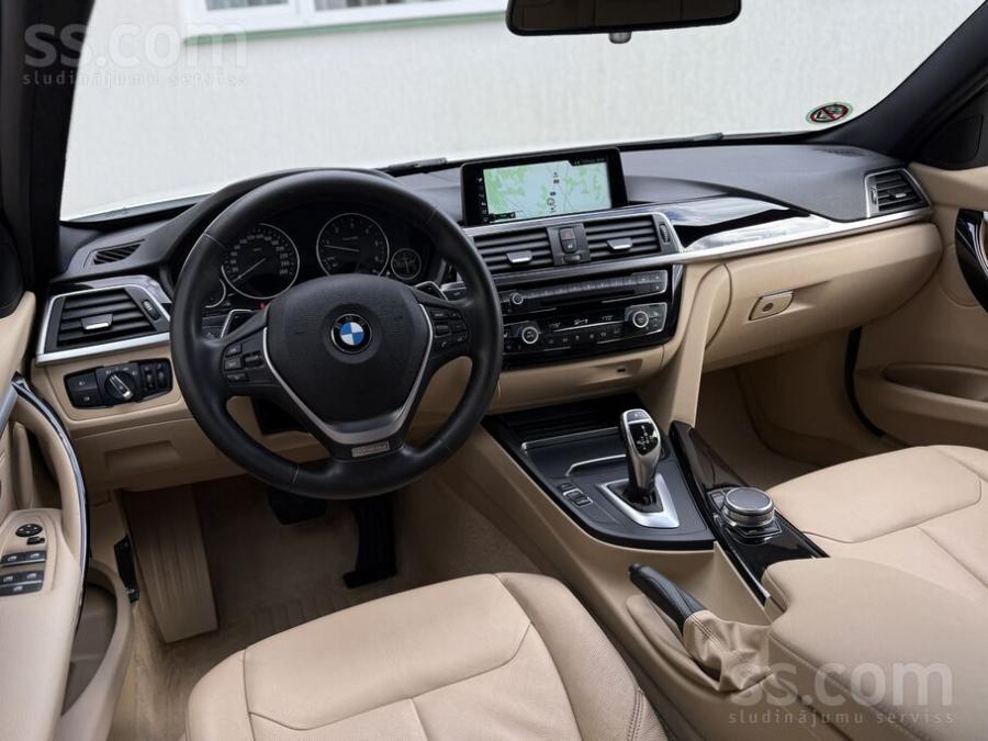 White BMW 320 2017 in Tukums, with an engine capacity of 2.00 L and mileage of 219 thousand km for 10999 €, photo 7 on AUTOMOTO.COM.LV