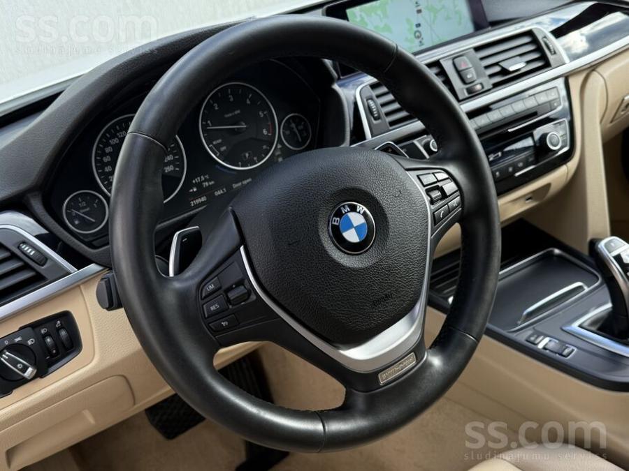 White BMW 320 2017 in Tukums, with an engine capacity of 2.00 L and mileage of 219 thousand km for 10999 €, photo 11 on AUTOMOTO.COM.LV