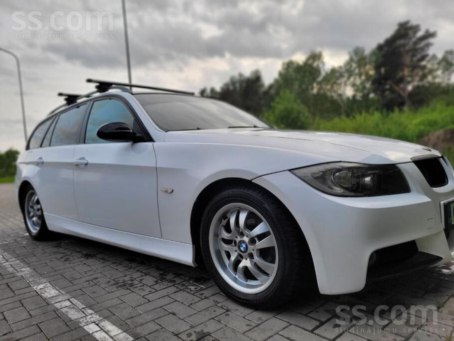 White BMW 320 2006 in Riga, with an engine capacity of 2.00 L and mileage of 312 thousand km for 3500 €, photo 8 on AUTOMOTO.COM.LV