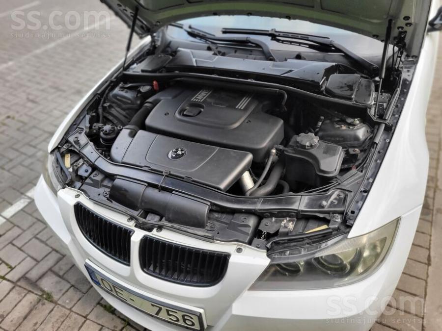 White BMW 320 2006 in Riga, with an engine capacity of 2.00 L and mileage of 312 thousand km for 2000 €, photo 16 on AUTOMOTO.COM.LV