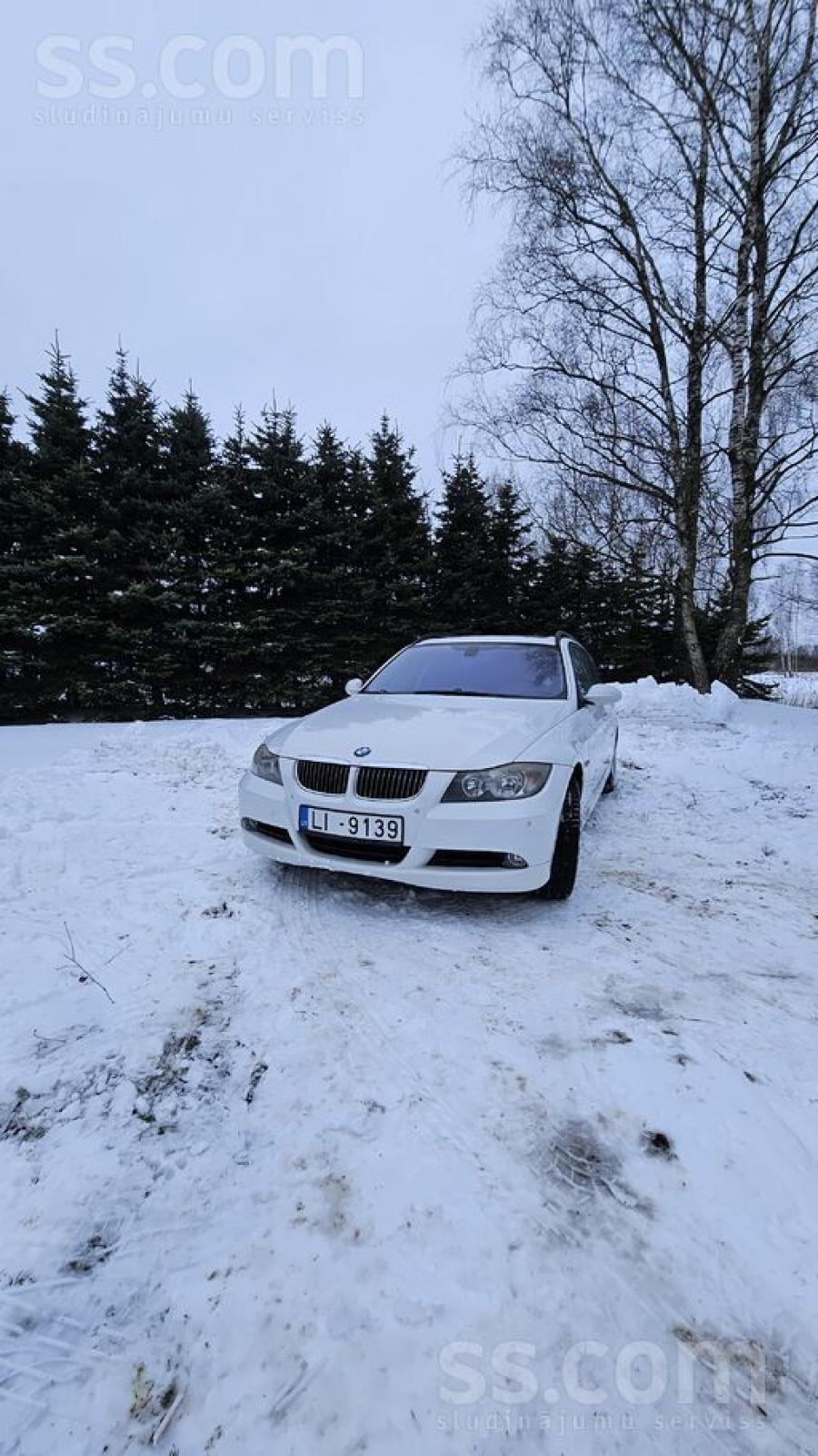 White BMW 320 2007 in Riga, with an engine capacity of 2.00 L and mileage of 293 thousand km for 6100 €, photo 2 on AUTOMOTO.COM.LV